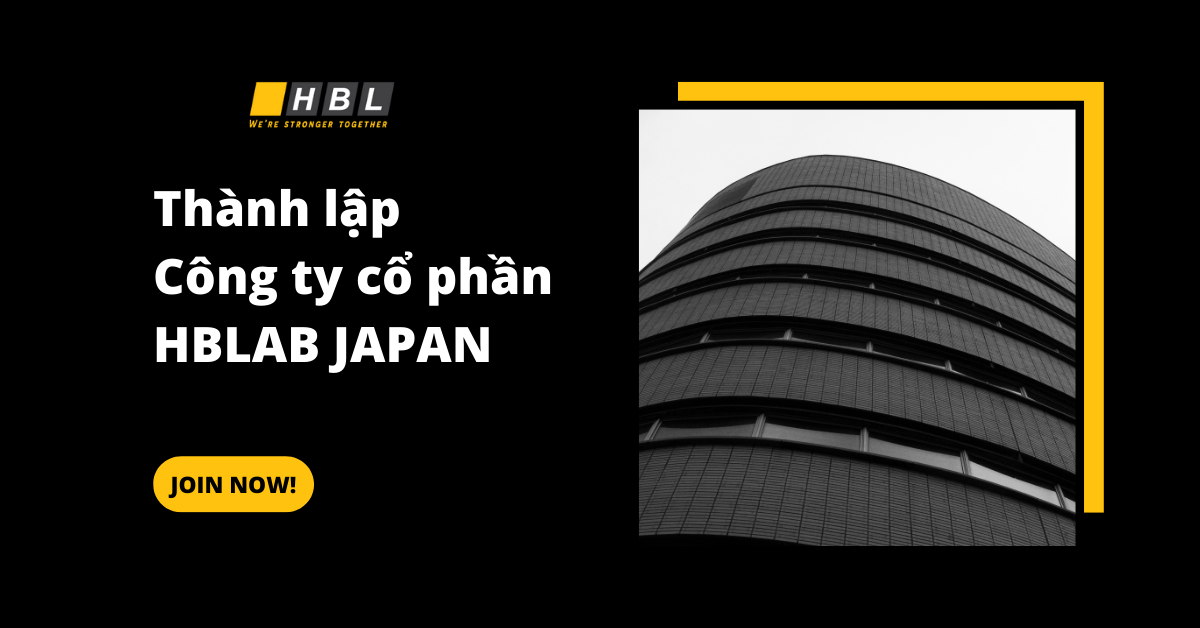 Thành lập công ty con Công ty cổ phần HBLAB JAPAN - HBLAB JSC
