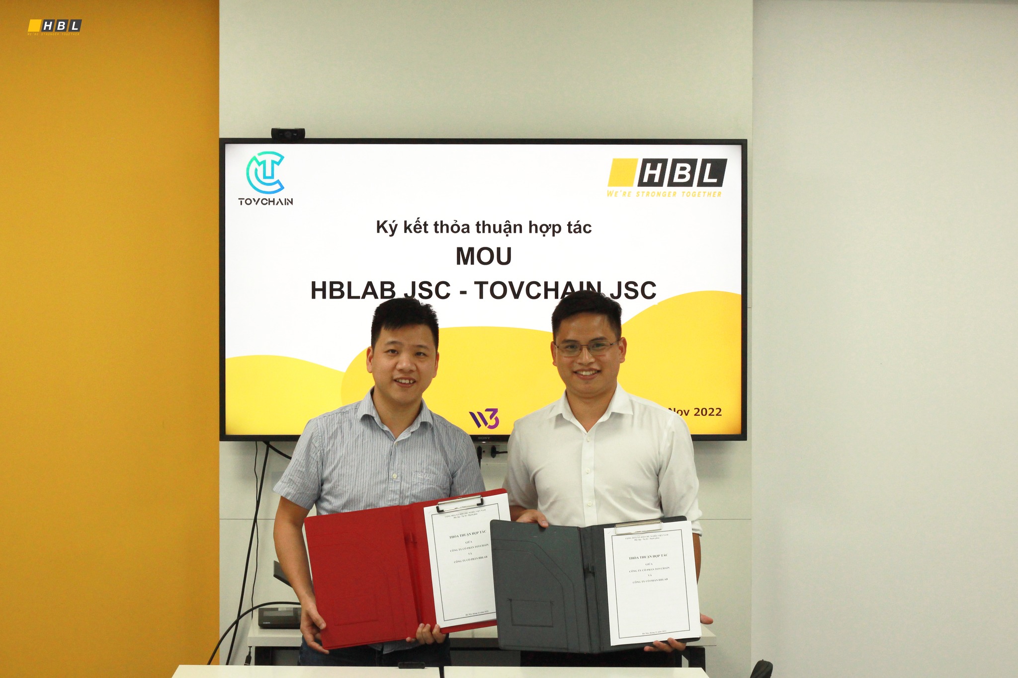 HBLAB & ToVChain: Hợp tác ký kết phát triển Blockchain - HBLAB JSC